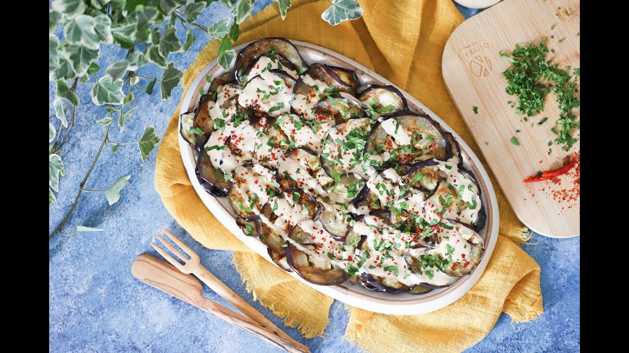 Tahinli Patlıcan Izgara Tarifi - YouTube