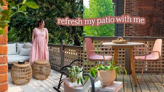 Cleaning and Redecorating My Apartment Patio For Summer!