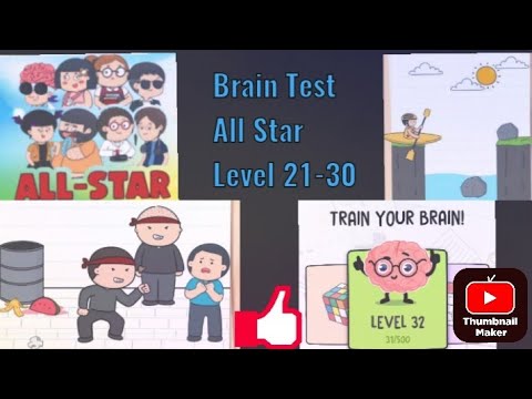 Brain Test All Star Level 21-30 Complete - YouTube