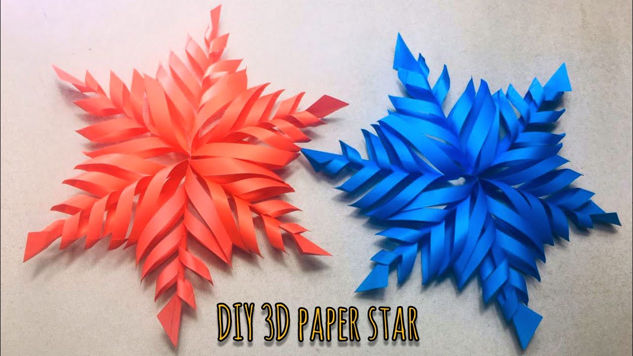 How to make simple & easy paper Star || DIY paper craft ideas tutorial ...