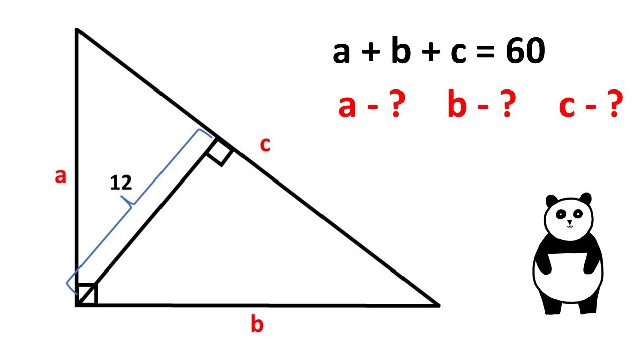 Find the Sides of the Triangle. A Stanford Mathematics Problem ...