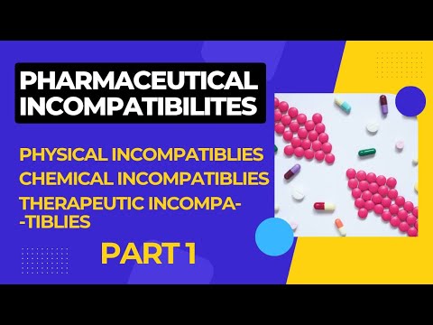 Pharmaceutical incompatibilities physical, chemical and therapeutic # ...