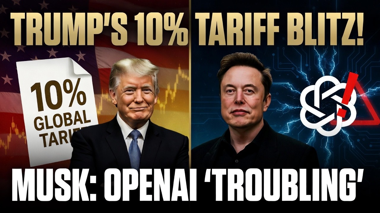 Trump's 10% Global Tariff Blitz! Musk: OpenAI Troubling | February 20 ...