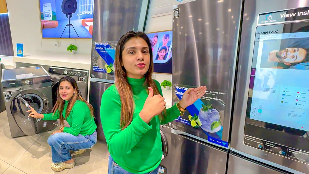 Super Smart Refrigerator and Washing Machine for My New Home 🤩😍 - YouTube