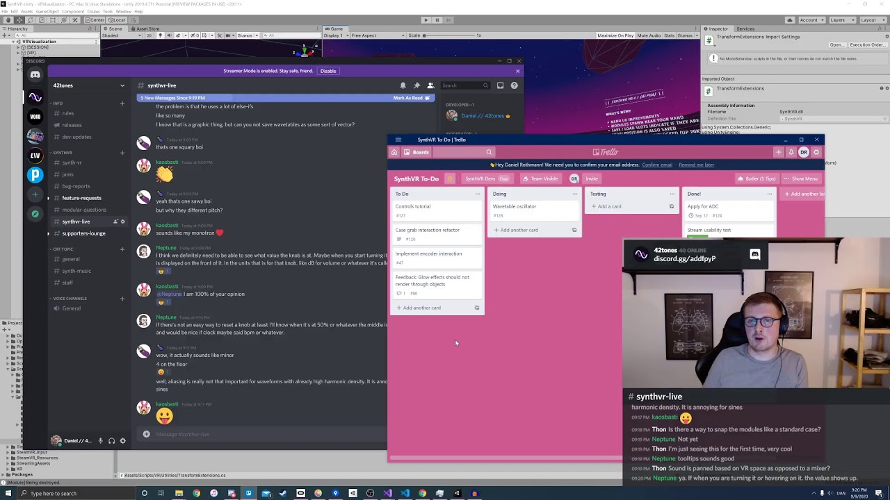 SynthVR Development Stream #2 - YouTube