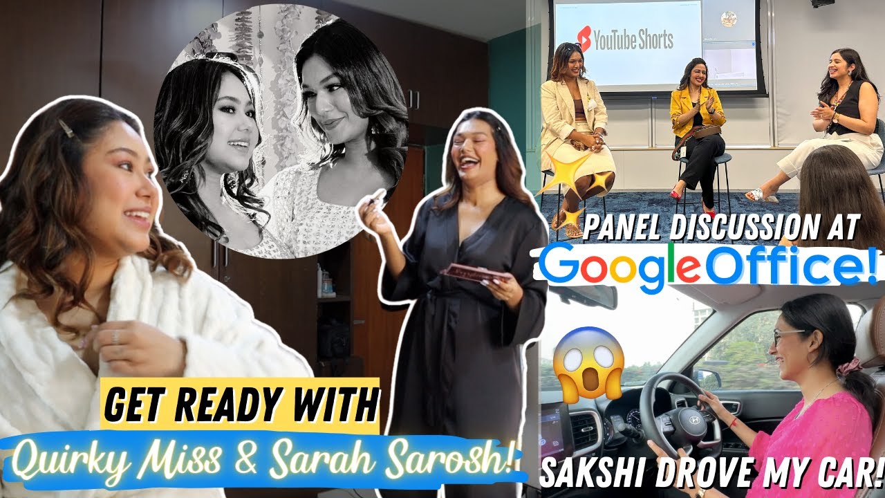 Get ready with @ThatQuirkyMiss and I being a Panelist at Google Office! #HustleWSar - YouTube