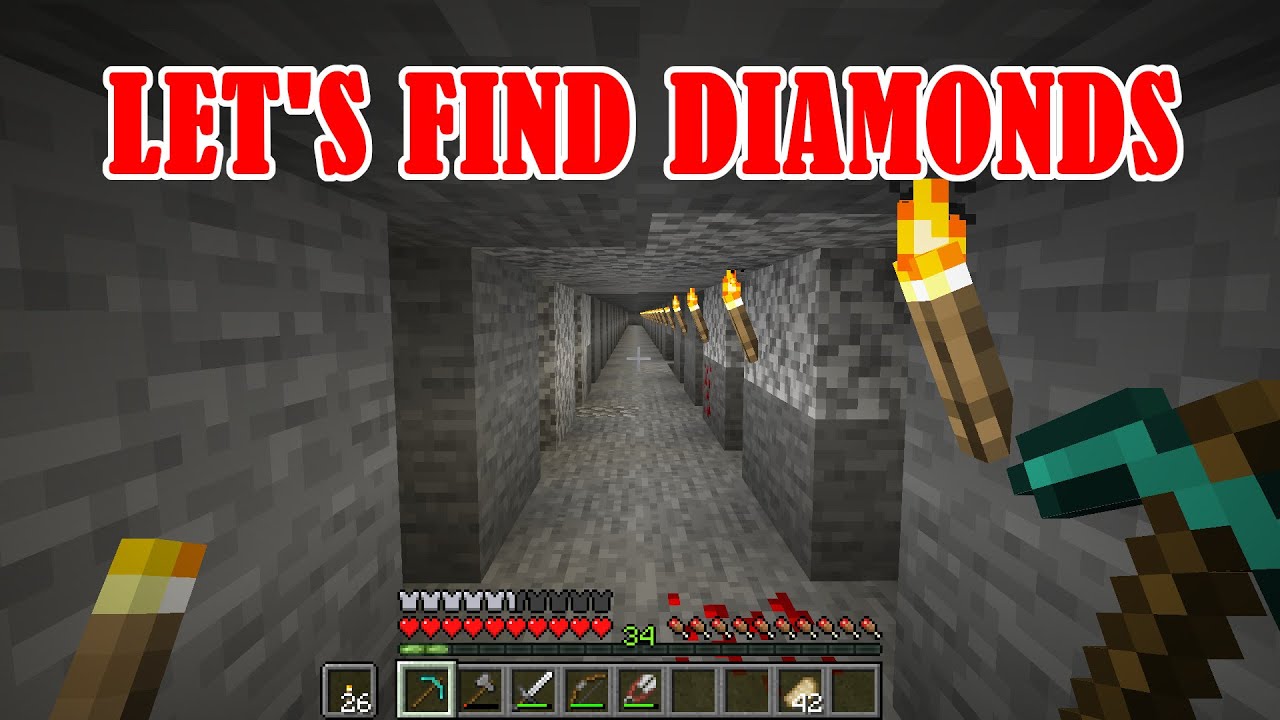 Digging For Diamonds In Minecraft Live Stream - YouTube