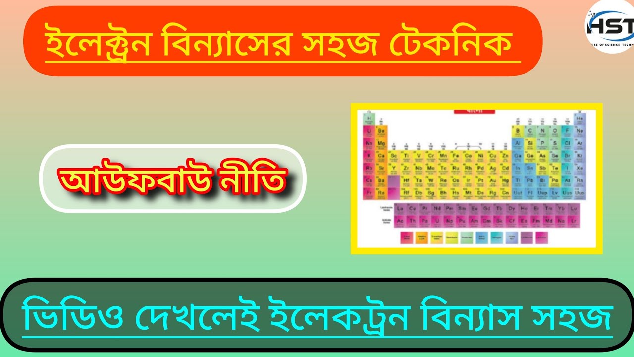 ইলেকট্রন বিন্যাস||ইলেকট্রন বিন্যাসের সহজ টেকনিক||ssc chemistry ...