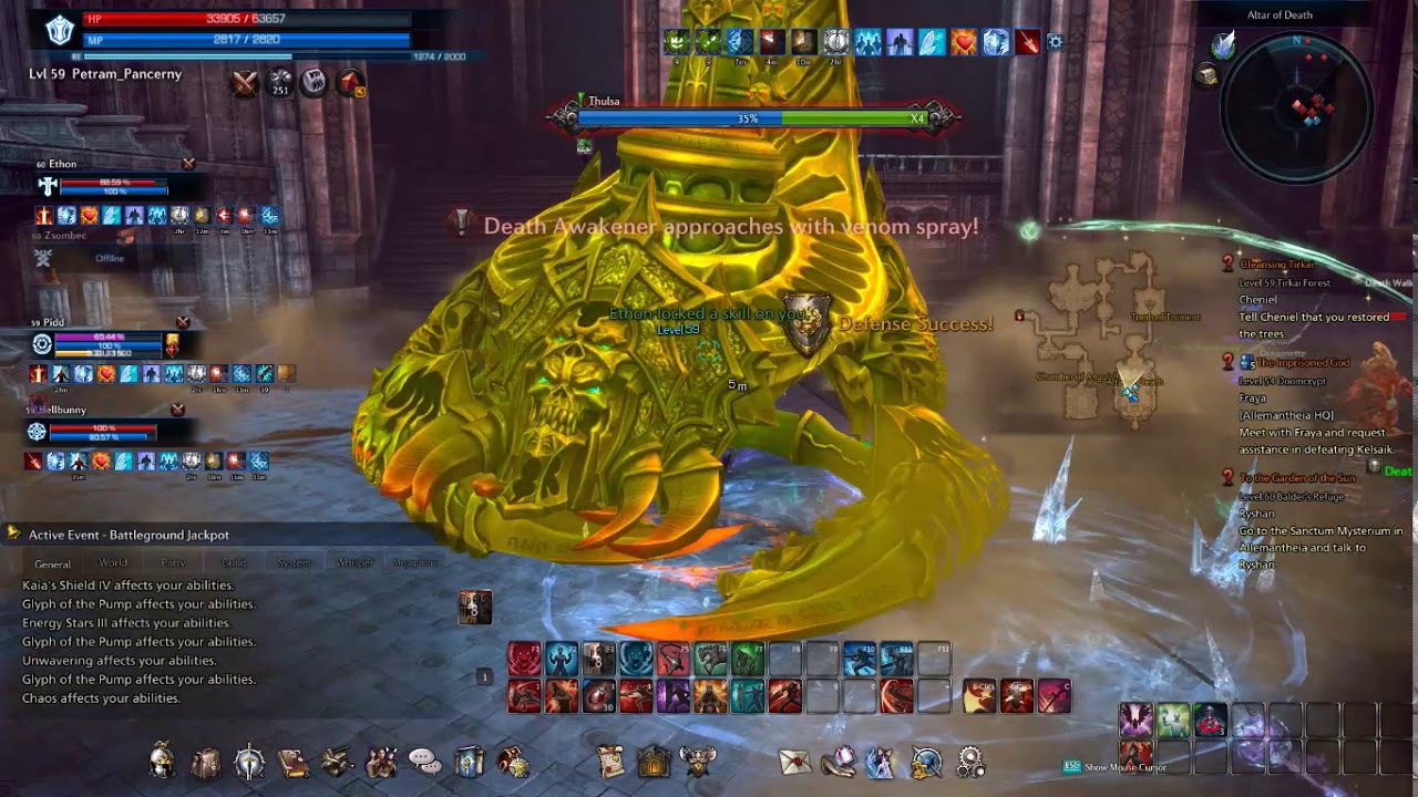 Tera dungeon | Fight with Thulsa in Altar of Death - YouTube