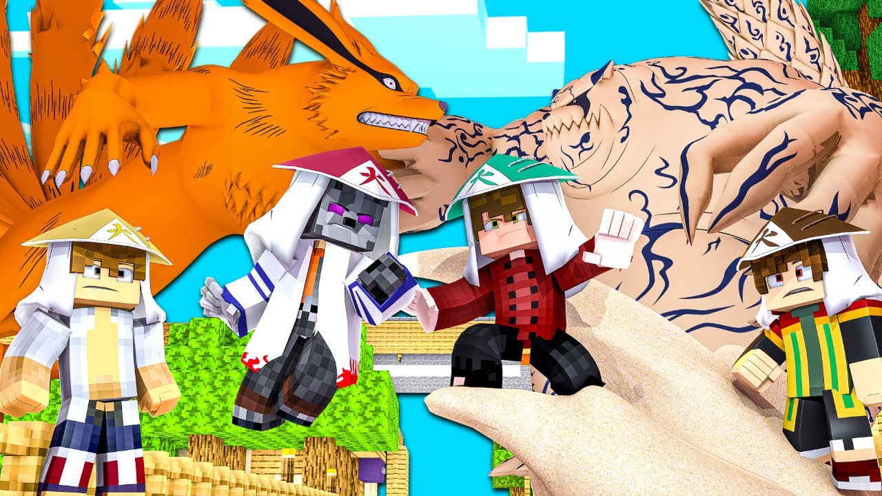 Minecraft : Naruto Kages #7 - KURAMA vs SHUKAKU!! A MAIOR LUTA ENTRE OS ...