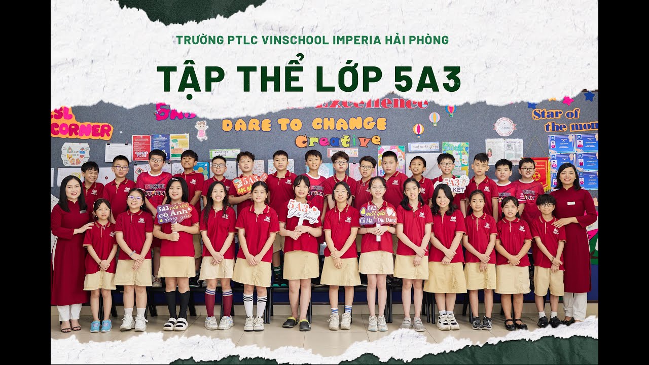 Tập thể lớp 5A3 trường PTLC Vinschool Imperia Hải Phòng - YouTube
