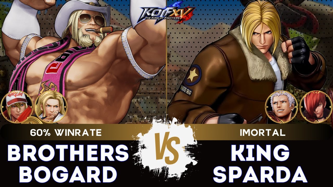 KOF XV🌟BROTHERS BOGARD (Andy/Terry/Antonov) vs KING SPARDA (Yashiro ...