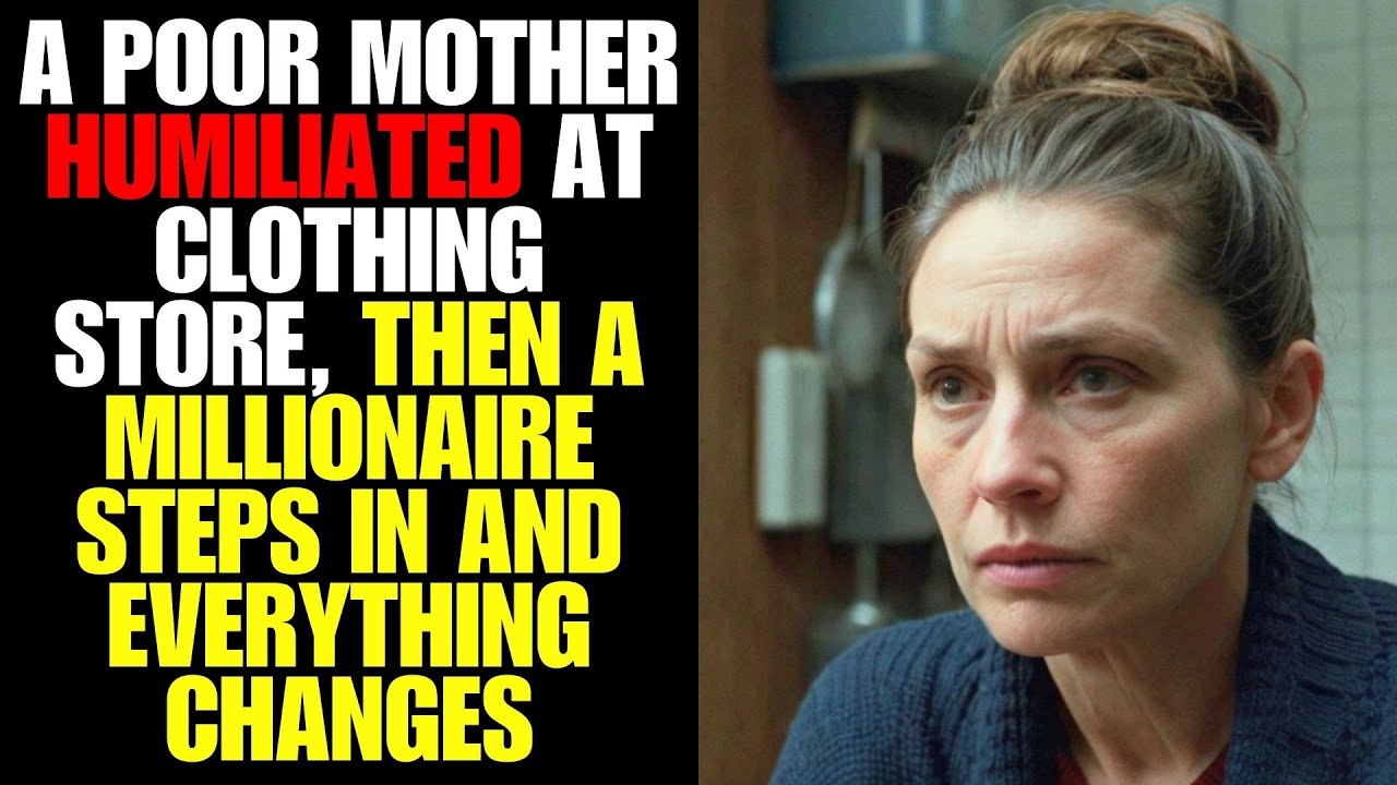 A Poor Mother Humiliated at Clothing Store, Then a Millionaire Steps In ...