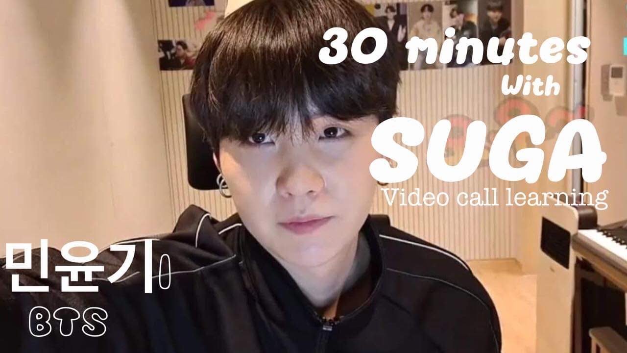 Video call Learning with sugar BTS 민윤기 - YouTube