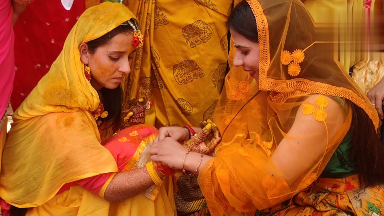 there's a special joy in putting haldi on one of your oldest friends ...
