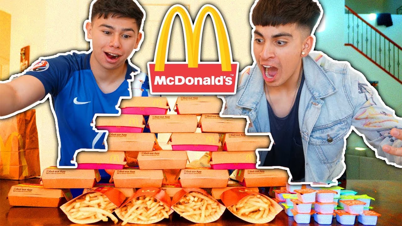 CRAZY 200 MCNUGGETS CHALLENGE W/ FRIES!!! (4,000+ CALORIES) - YouTube