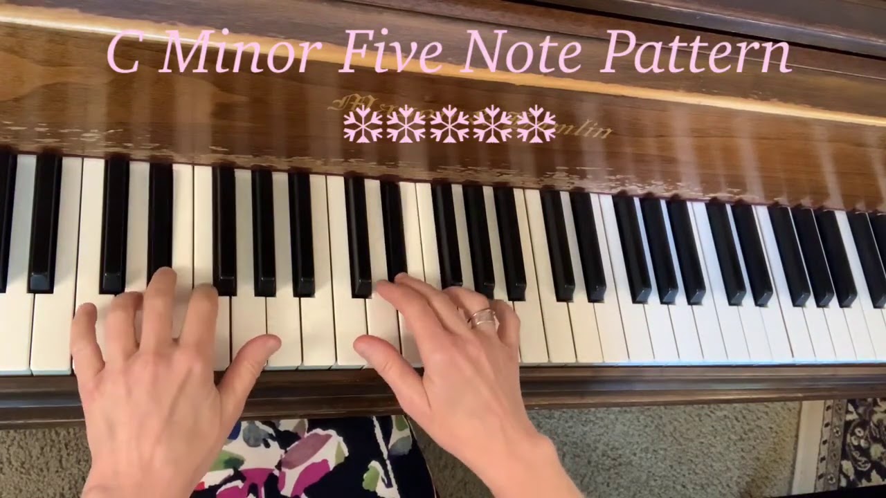 C Minor Five Note Pattern with I Chord (Hands Together) - YouTube