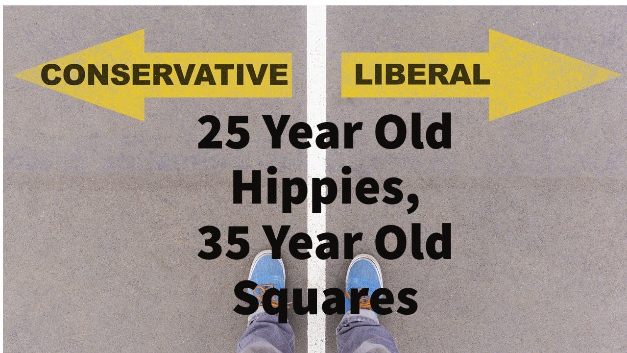 The metamorphosis of young liberals into middle-age conservatives - YouTube