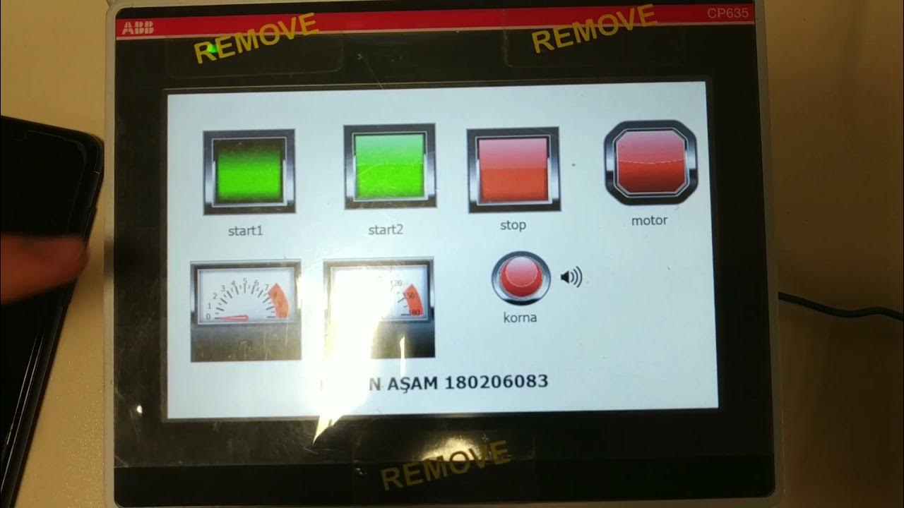 ABB Control Builder programı ile Touch Panel uygulaması (Giyotin Pres ...