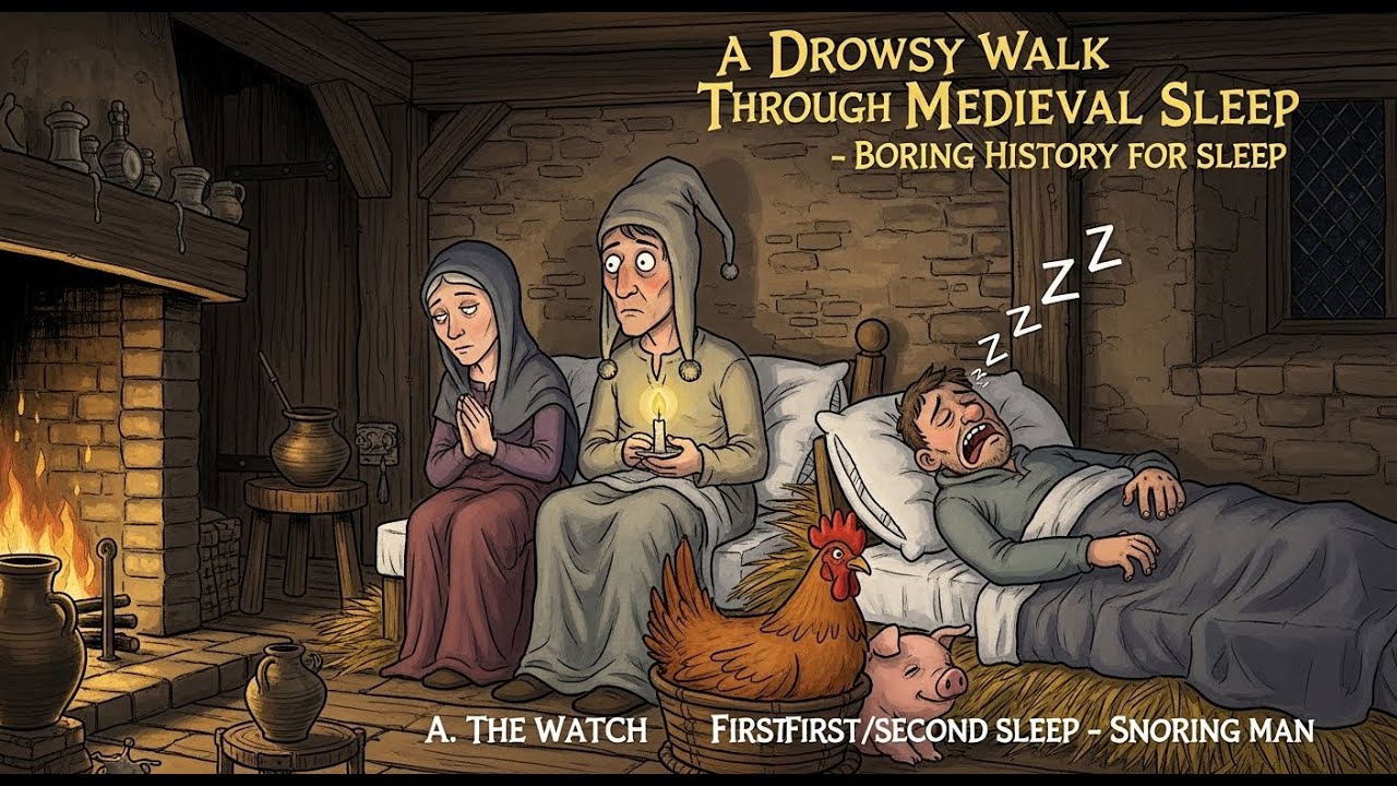 A Drowsy Walk Through Medieval Sleep | Boring History For Sleep - YouTube