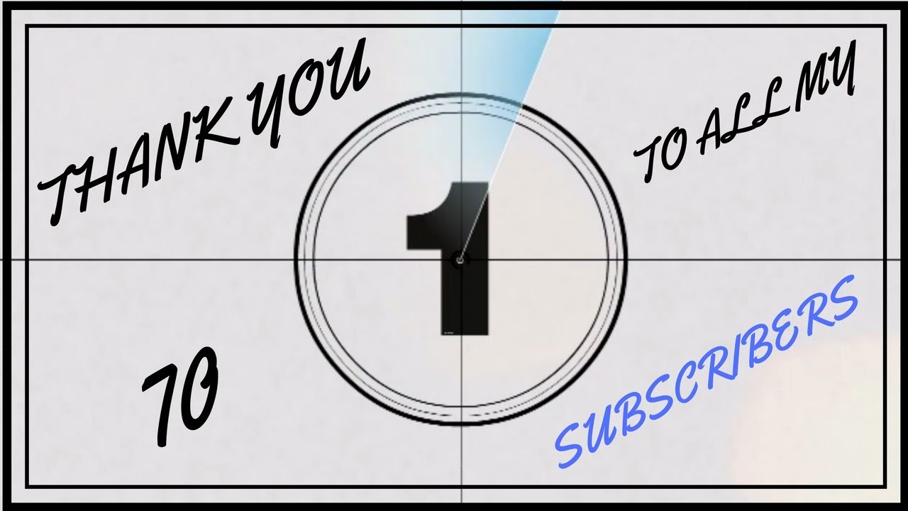 A Big THANK YOU to all my 70 Subscribers :D - YouTube