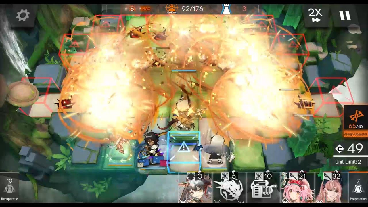 [Arknights] Reed Awesome aoe chain caster (medic) LT-6 SSS - YouTube