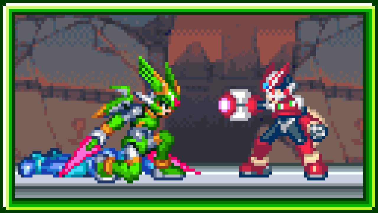 Mega man x and harpuia vs Omega zero (incomplete)│Mega man sprite ...