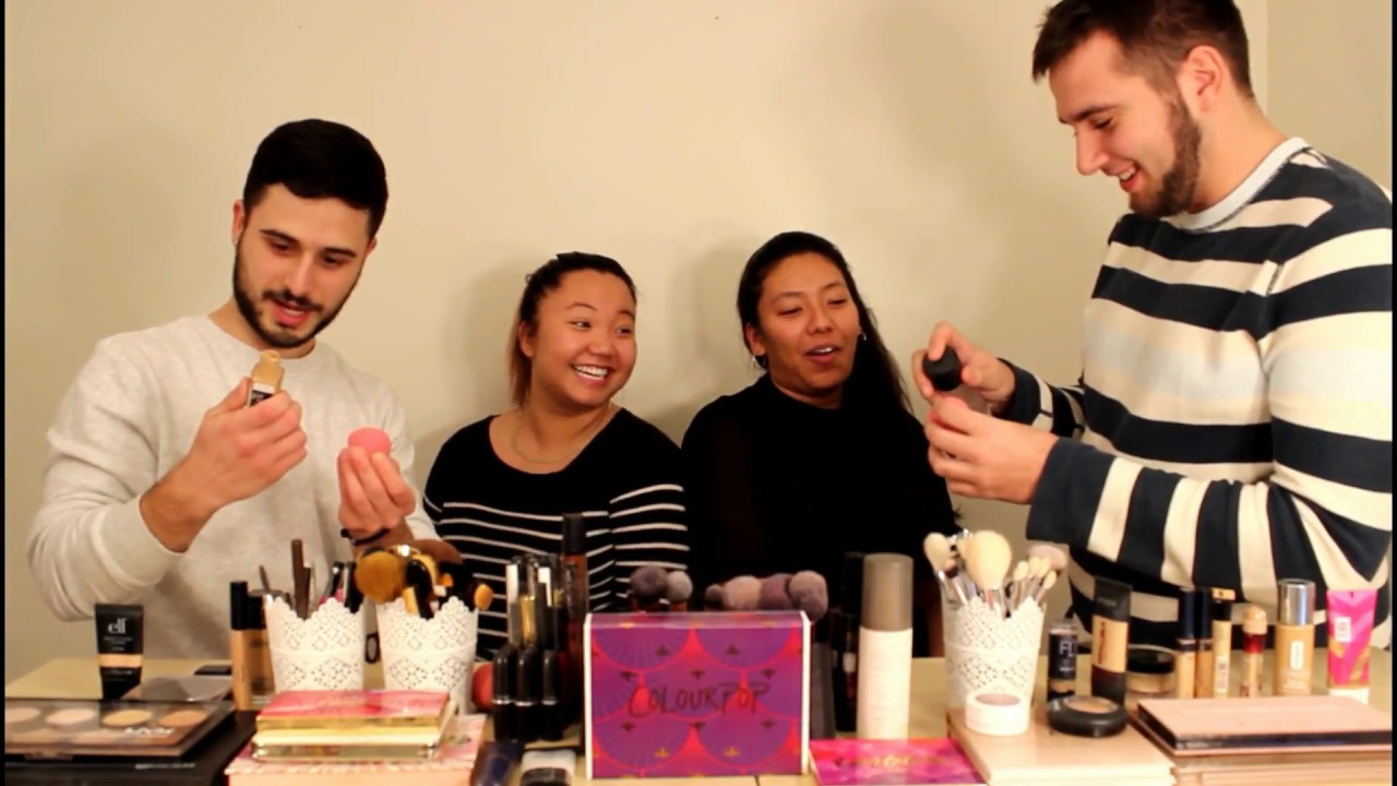 COUPLES MAKEUP CHALLENGE! - YouTube