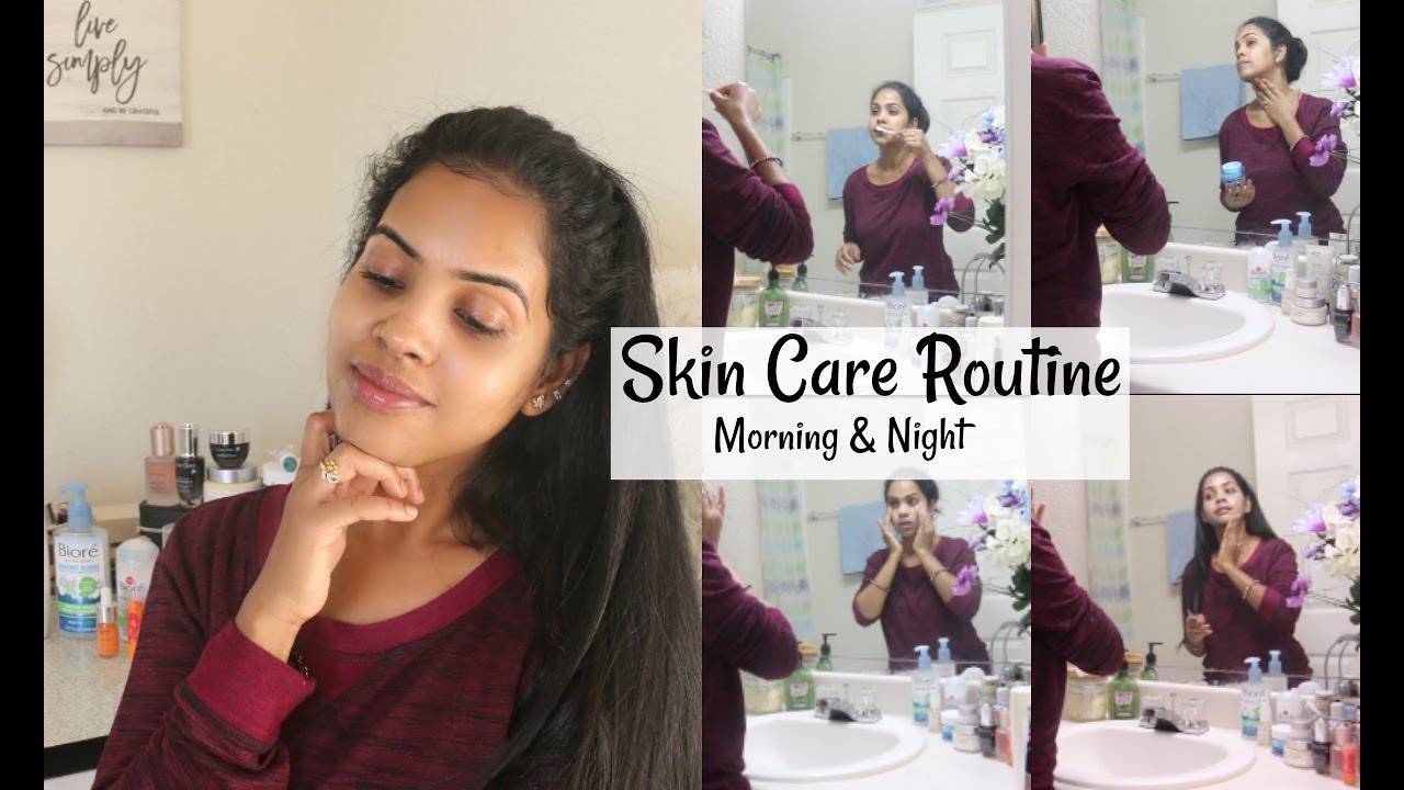 My Skin Care Routine For Clear & Spotless Skin/Day & Night Skincare ...