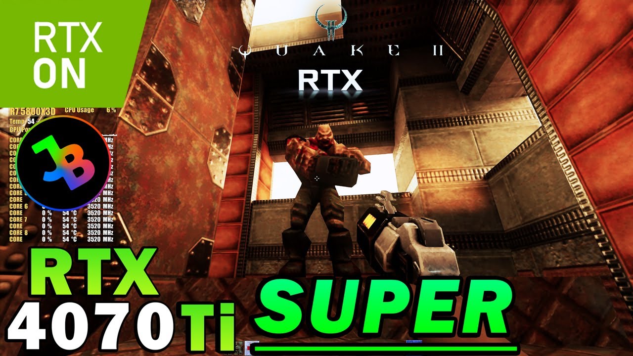 Quake 2 RTX Ray Tracing | RTX 4070 Ti Super | R7 5800X3D | 4K - 1440p ...