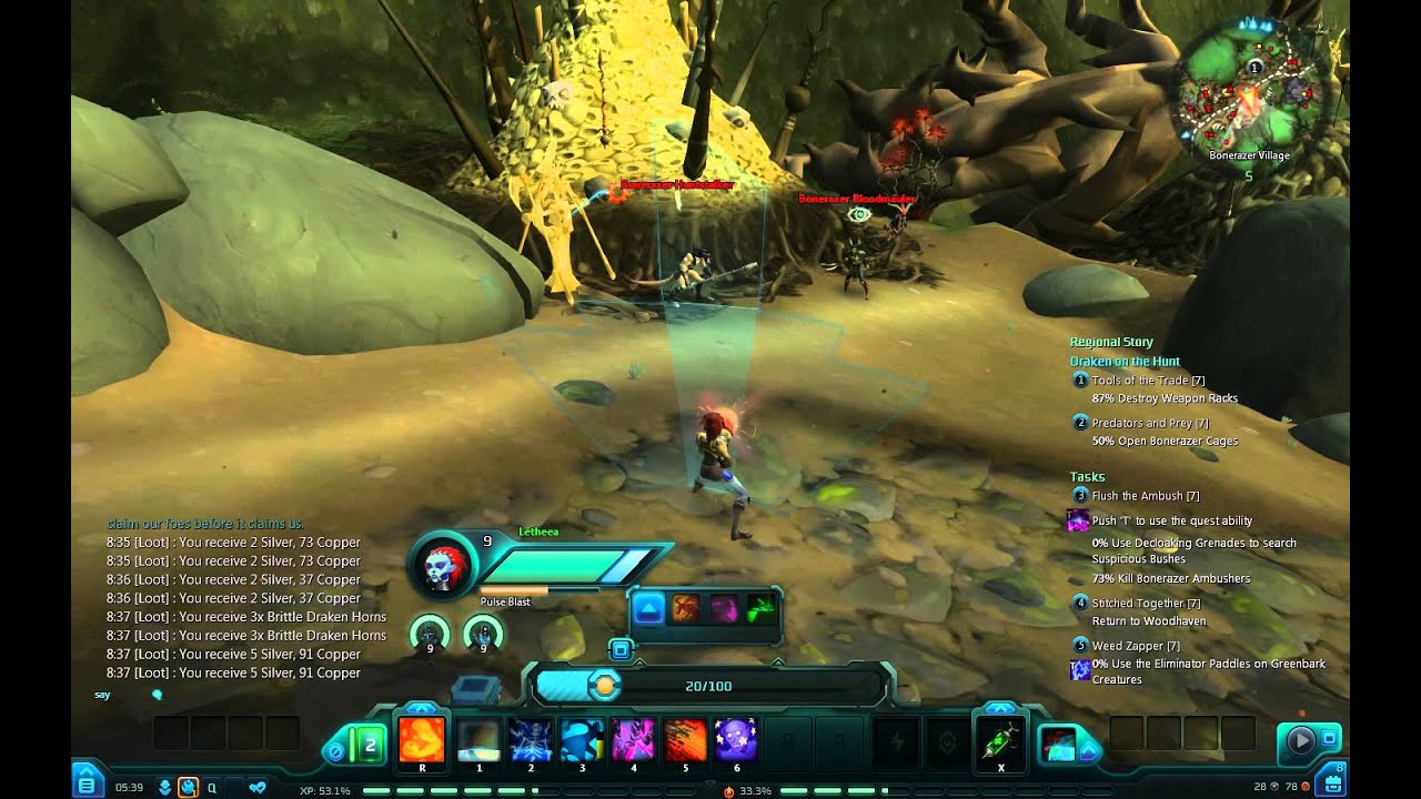 WildStar Engineer Grinding/ Questing - YouTube