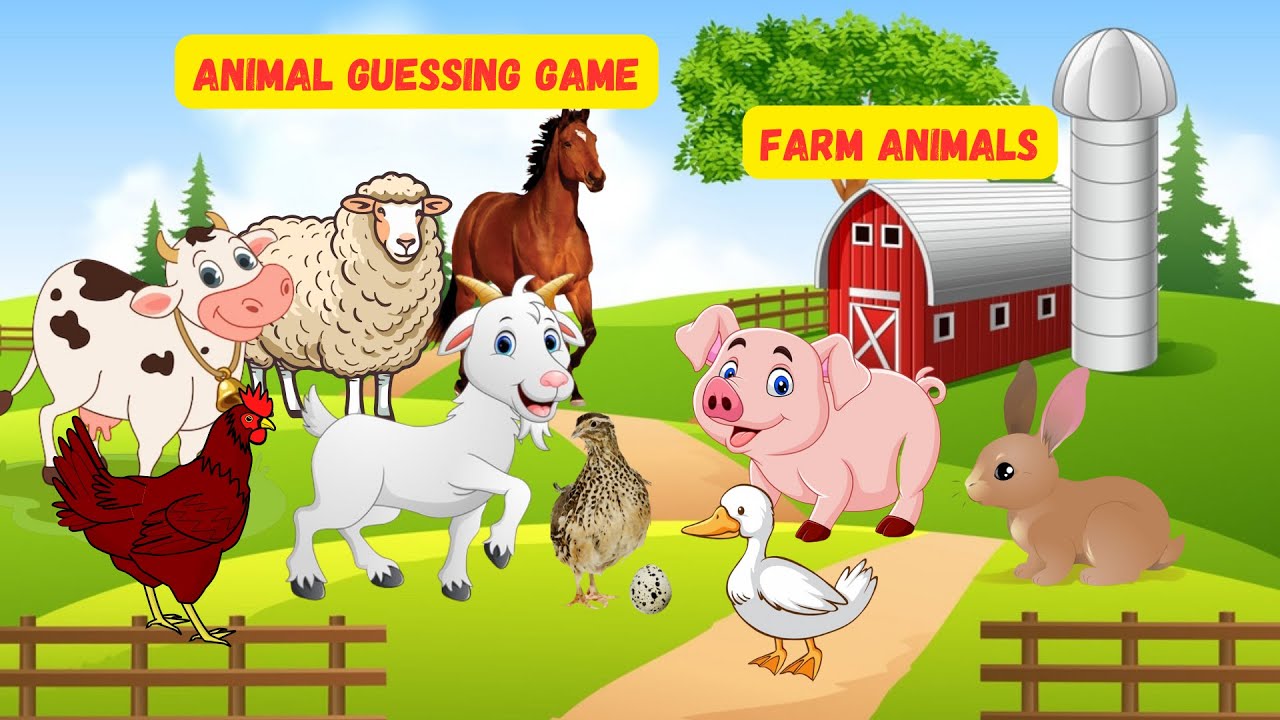 Guess Farm Animals by Picture|🐄🐐🐎|An Amazing Game| #kidsactivityideas # ...