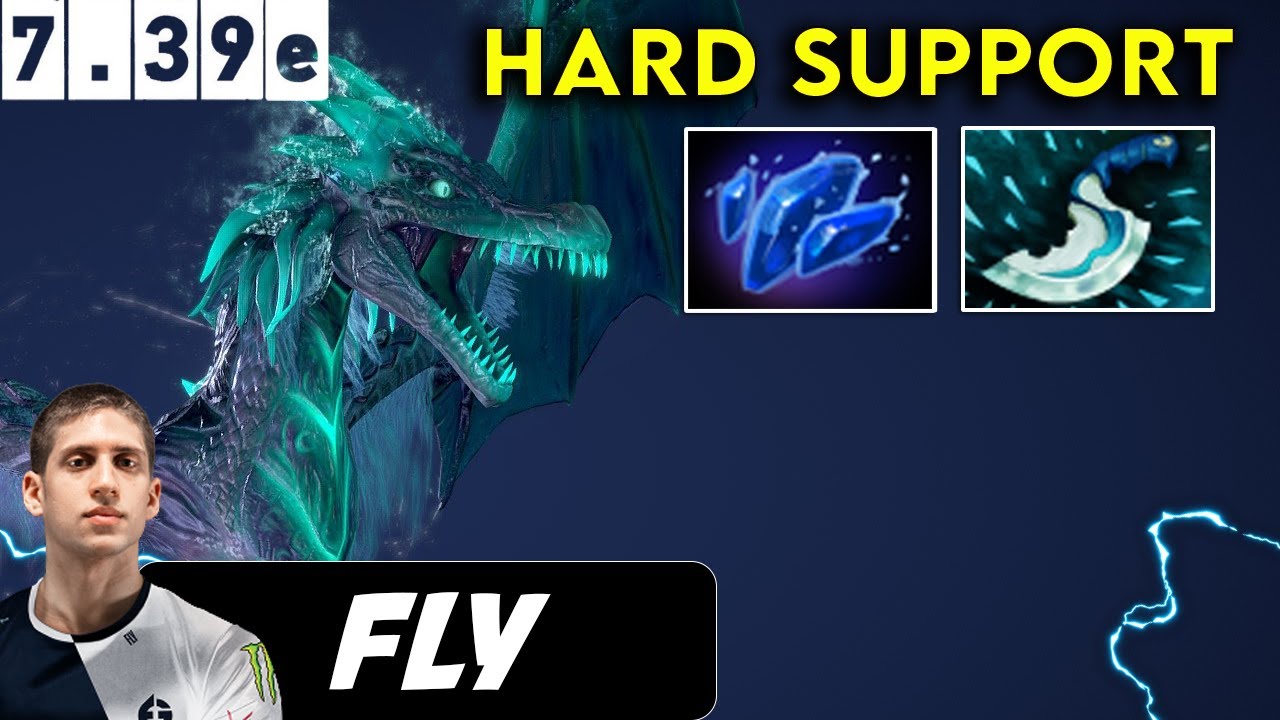 Fly Winter Wyvern Hard Support - Dota 2 Patch 7.39e Pro Player Gameplay ...