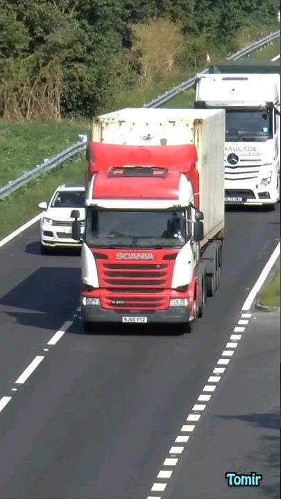 SCANIA R450 A1(M) motorway #truckspotting #tomir - YouTube