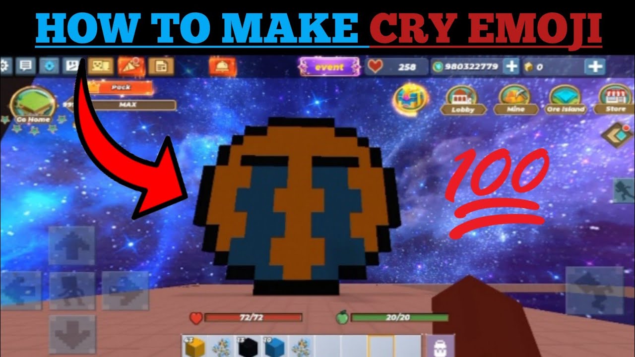 HOW TO MAKE CRY EMOJI || SKYBLOCK BLOCKMAN GO || - YouTube