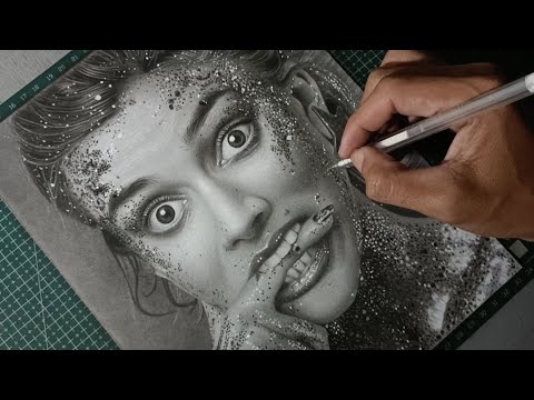 Drawing A Hyper Realistic Portrait (Pencil Drawing) - YouTube