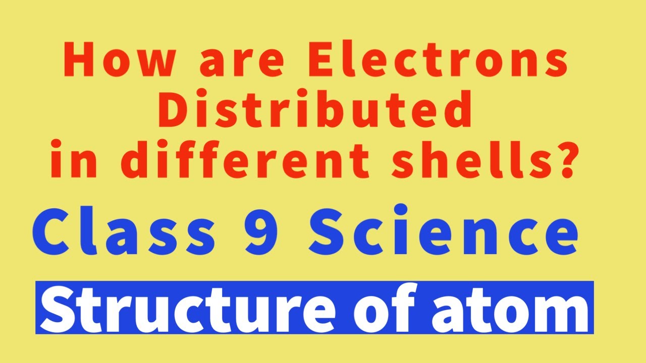 How are electrons distributed in different shells | CLASS 9 SCIENCE ...