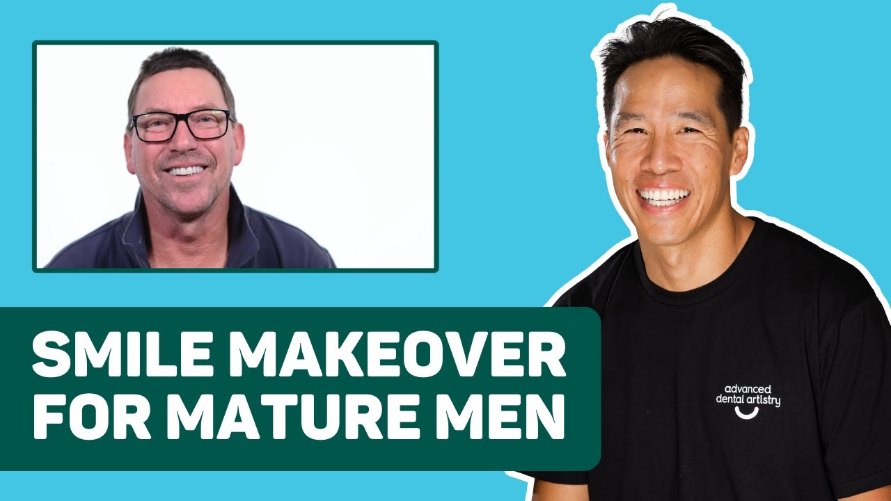 Smile Makeover for Mature Men - YouTube