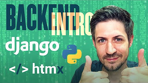 Back-End with Django and Htmx - YouTube