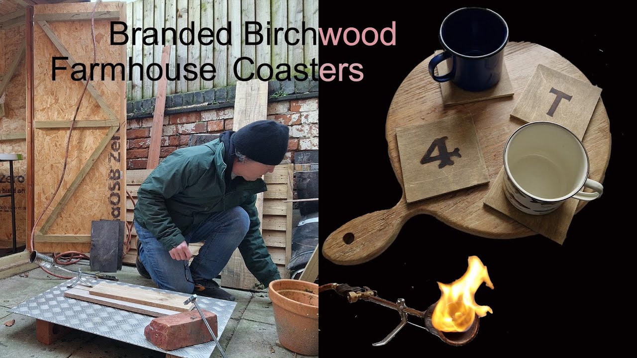 Branded Wooden Coasters. Birchwood ply wood coasters, personalised via ...