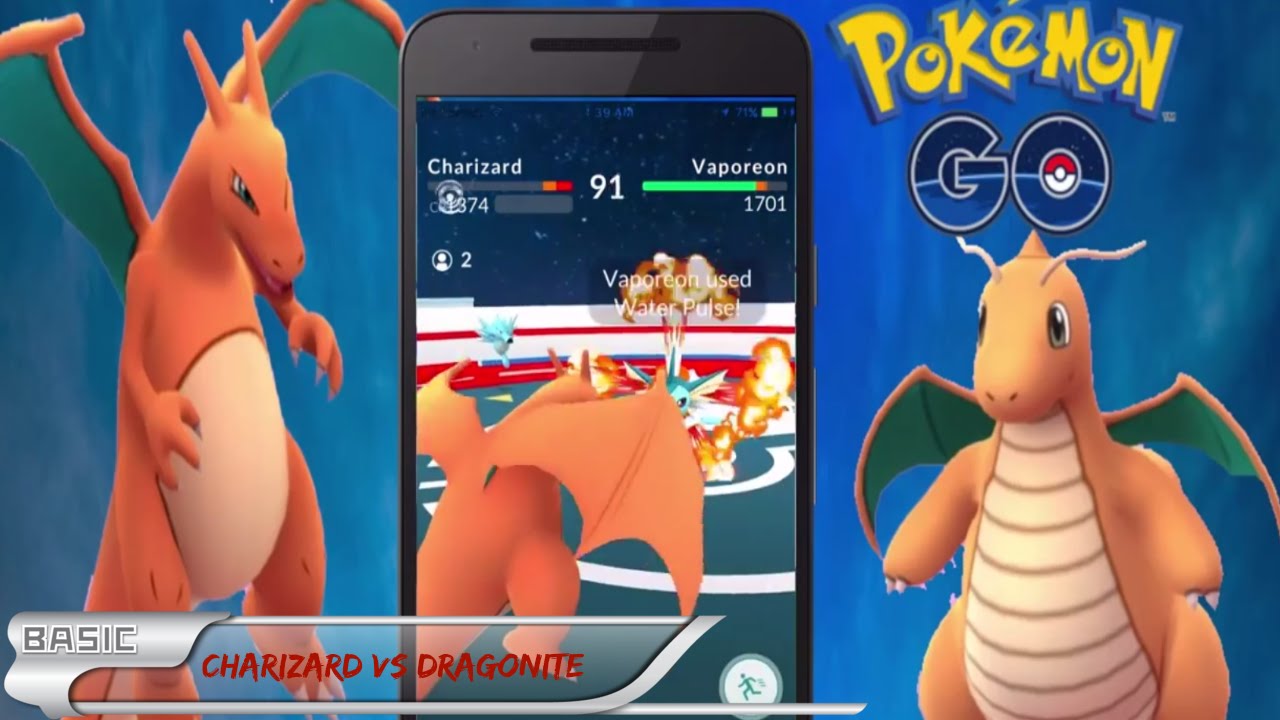 Charizard and Dragonite Battle! // Pokémon Go - YouTube