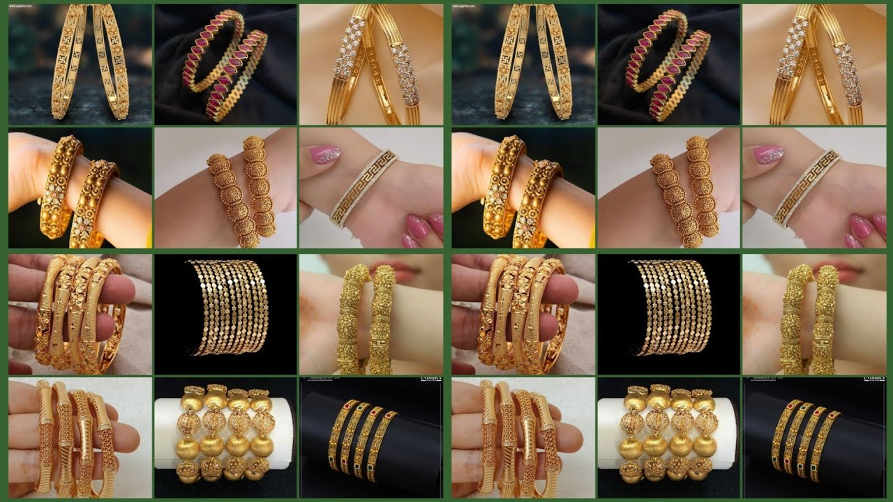 Gold Kare Designs | Latest Stylish Gold Bangles Ideas | Wedding Bangles ...