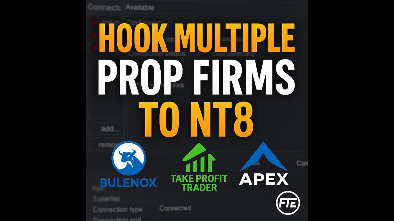 “🔥 How to Connect Multiple Prop Firms to NinjaTrader 8 | Easy NT8 Setup ...