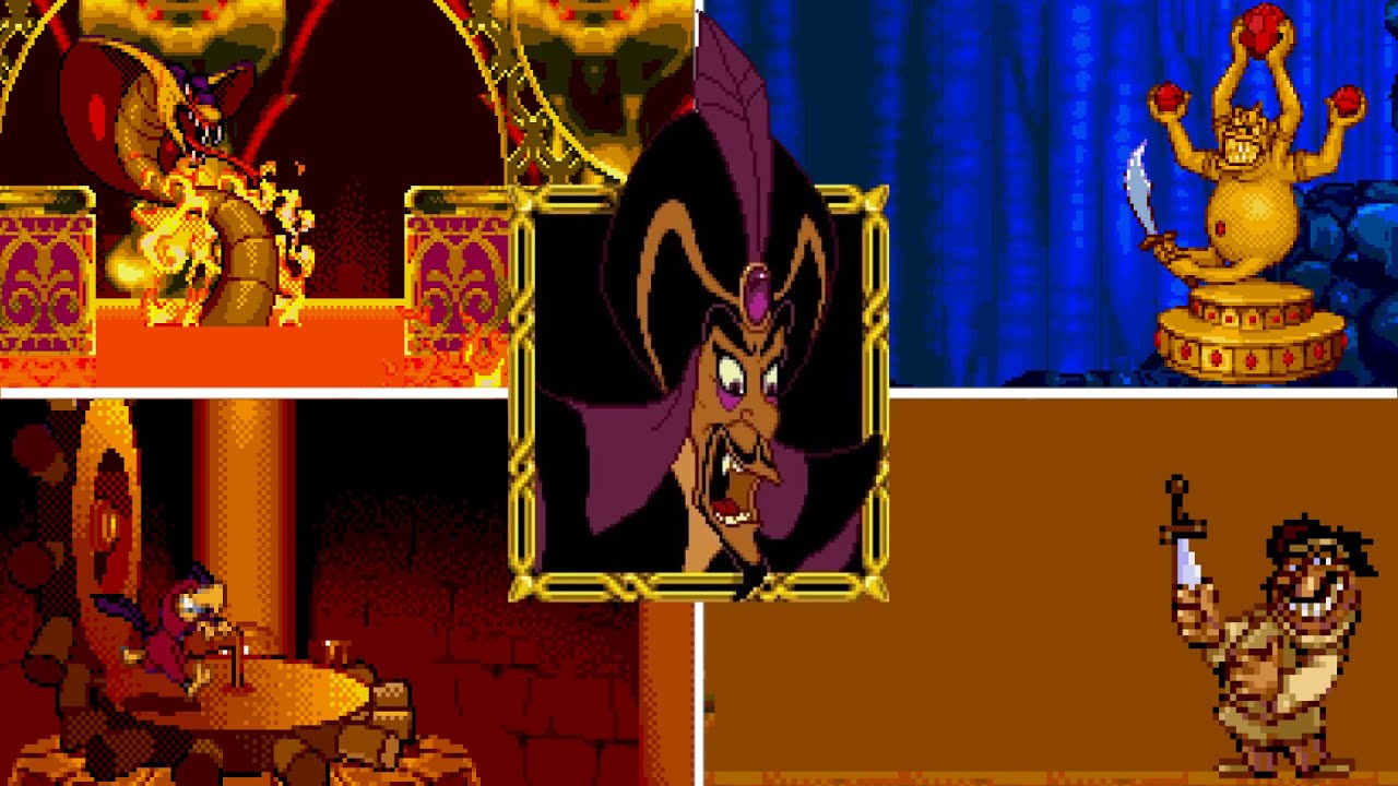 Aladdin (Genesis) All Bosses (No Damage, Hard) - YouTube