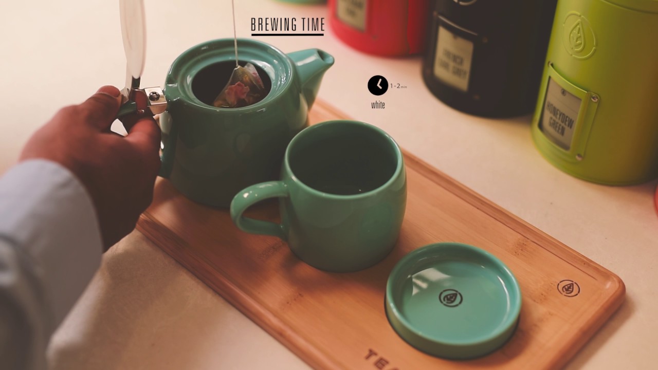 How to brew tea using pyramid pot bags - YouTube
