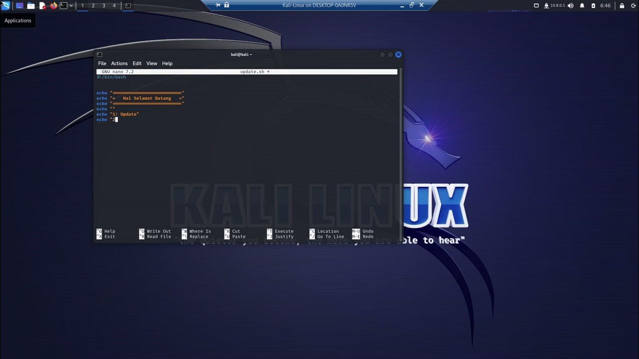 Belajar Bash Script Linux - Membuat Script Update Sederhana - YouTube