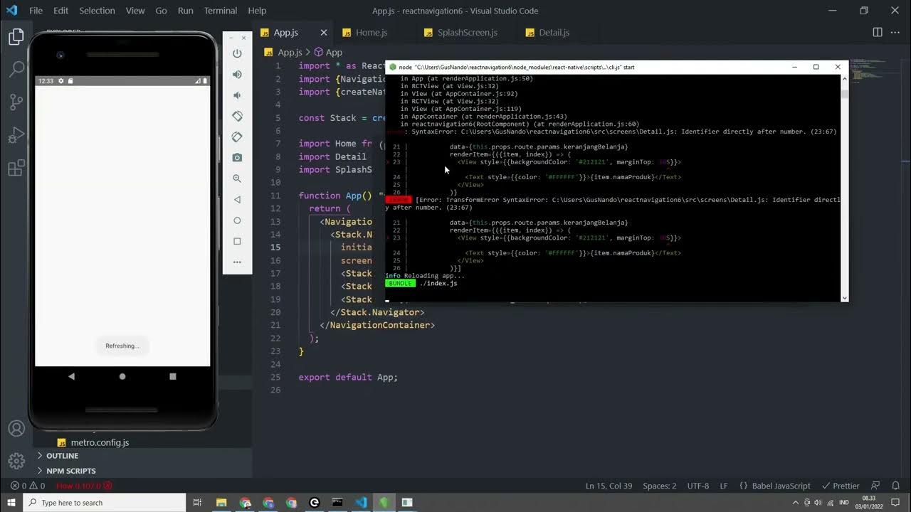 React Navigation V6 - Membuat Splashscreen - YouTube