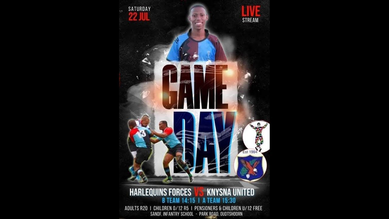 Harlequins Forces Rugby Club vs Knysna United 22 22 July 2023 - YouTube