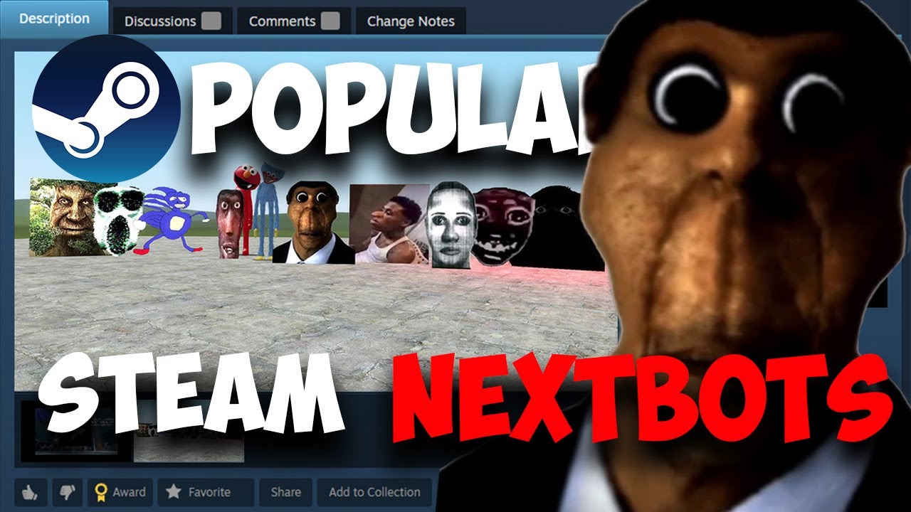 WHAT IS THE MOST POPULAR GMOD NEXTBOTS OF ALL TIME ON STEAM?! - YouTube