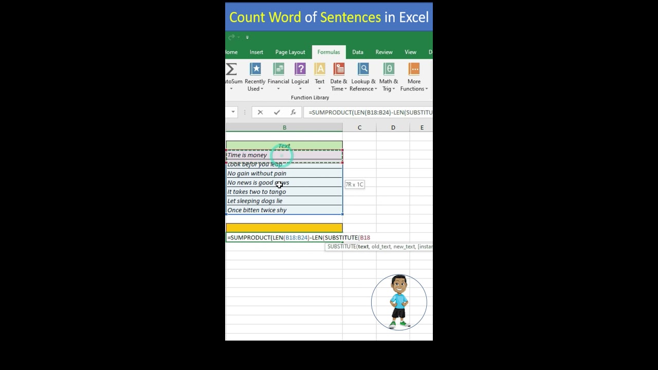Count Word Of Sentences In Excel excel exceltips exceltutorial mcel microsoftexcel Count Word Of Sentences In Excel excel exceltips exceltutorial mcel microsoftexcel